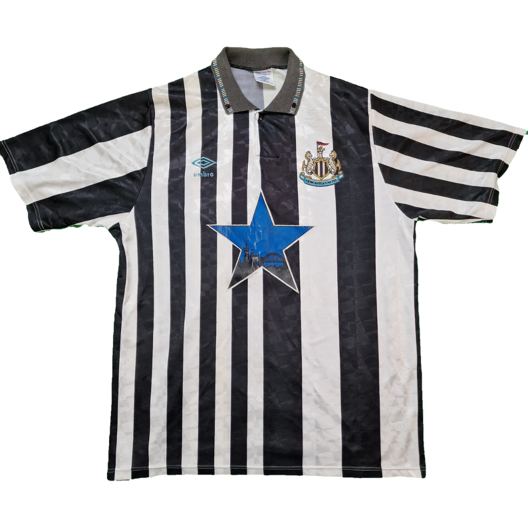 Newcastle United 91/93 Home Shirt (XL) – Toon Kit Collector